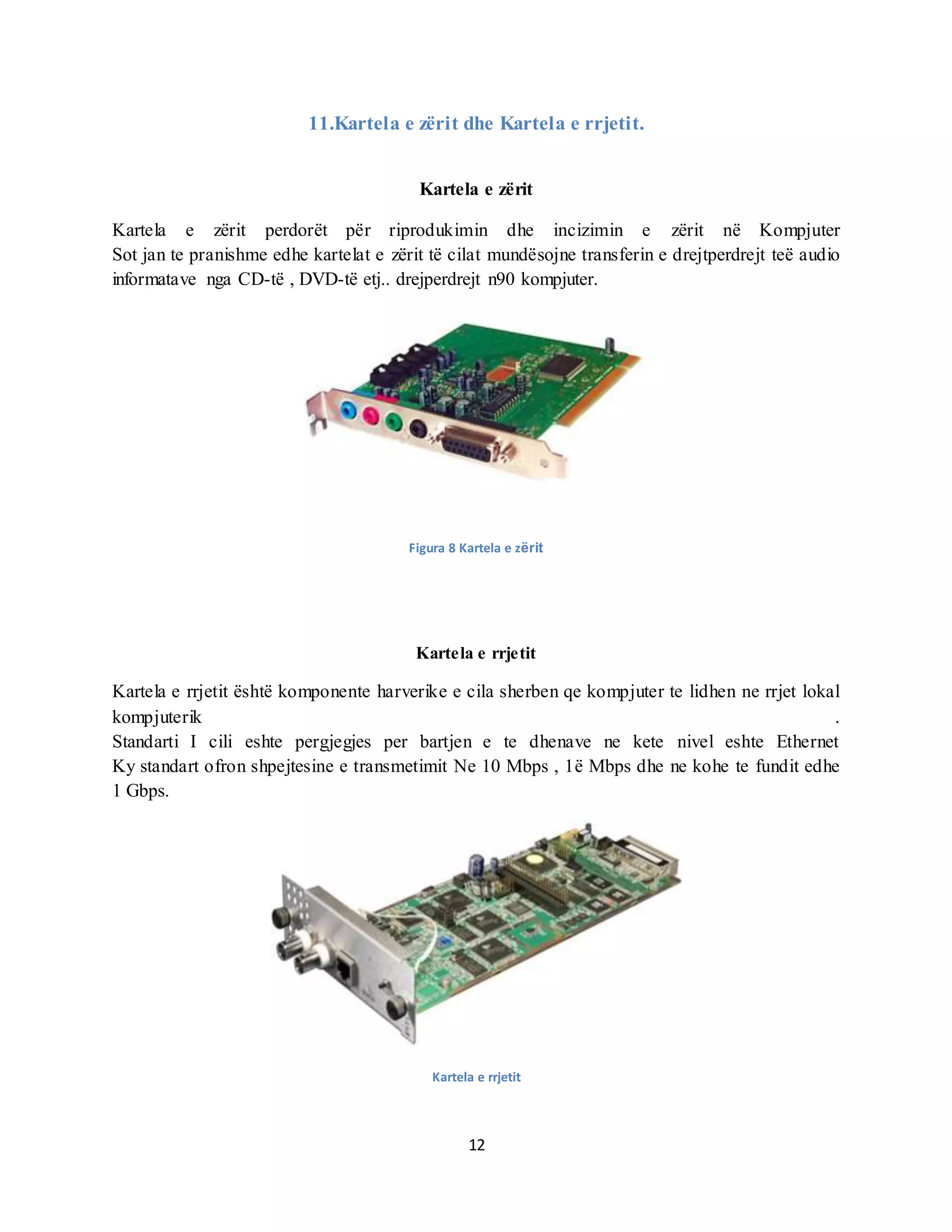 Kompjuteri, Historiku i tij dhe pjeset harduerike te tij ( CPU ...