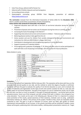 Kompkamp 2011 project_en | PDF | IT and Internet Support | Internet