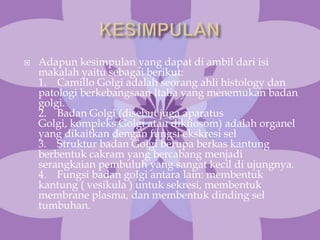 Kompleks golgi | PPTX