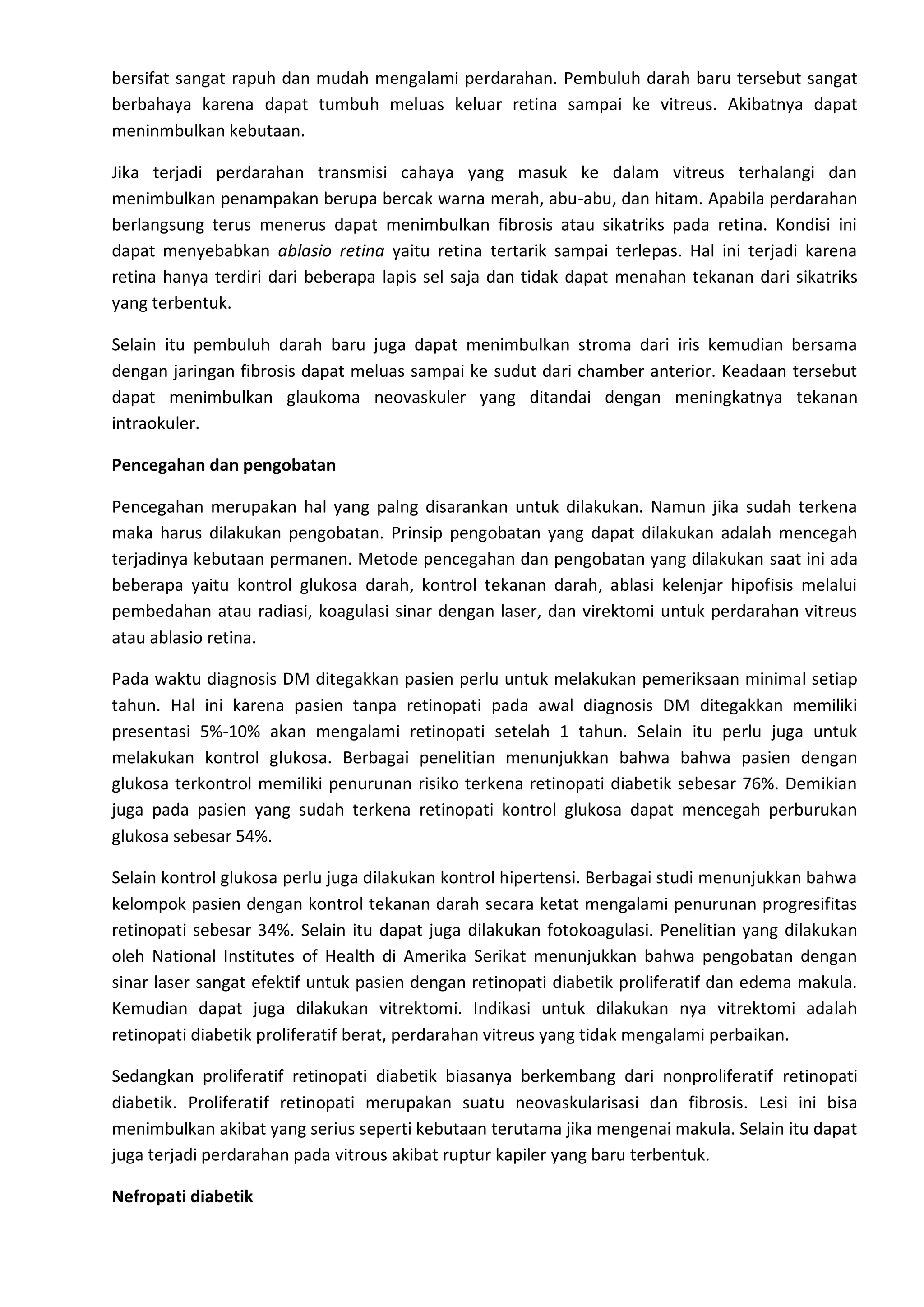 Komplikasi diabetes melitus | PDF