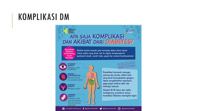 Komplikasi DM dan hipertensi dalam integrasi pelayanan kesehatan | PPTX