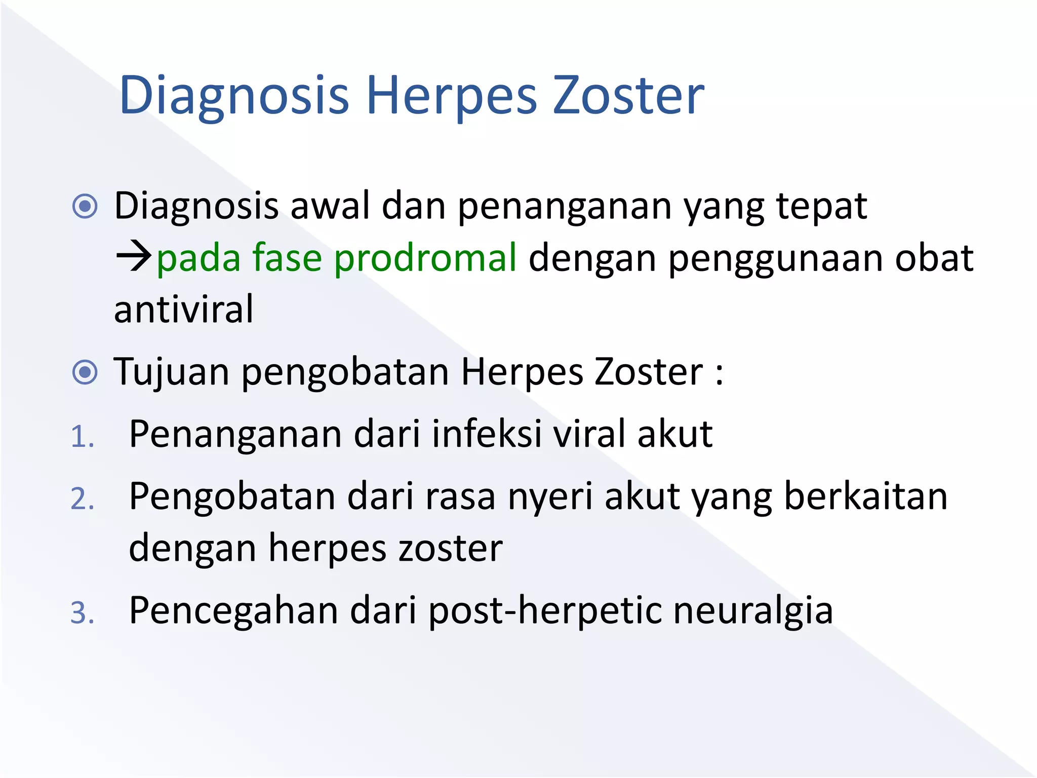 Komplikasi oral dari infeksi herpes zoster | PPT