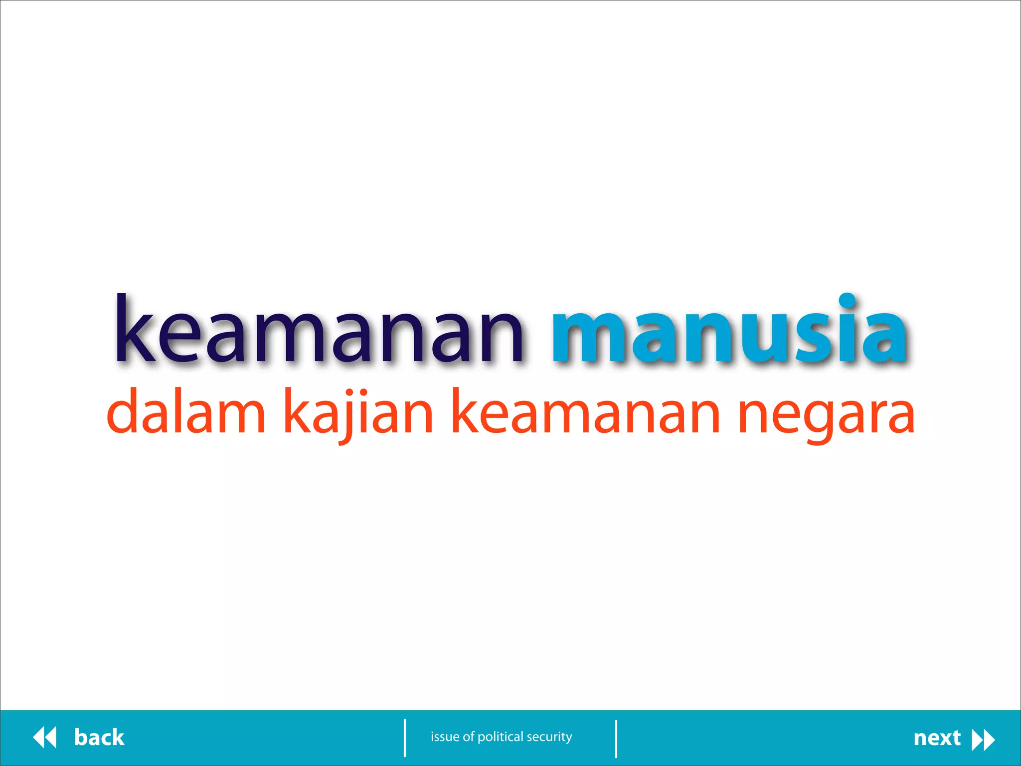 Komponen Cadangan Dalam Perspektif Human Security | PDF