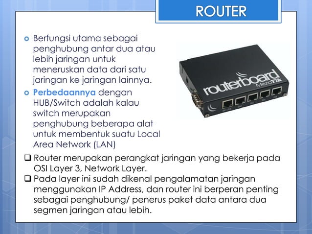 Komponen jaringan | PPT
