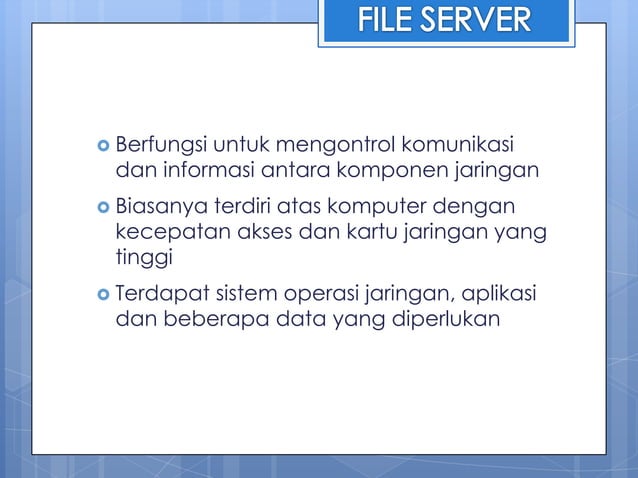 Komponen jaringan | PPTX