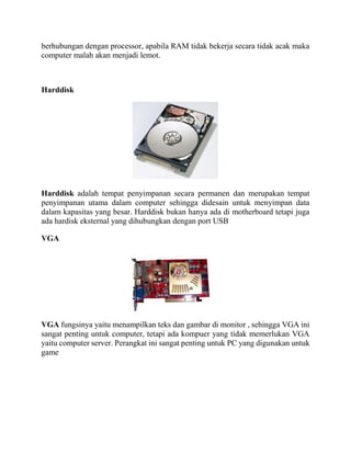 Komponen - komponen motherboard | PDF