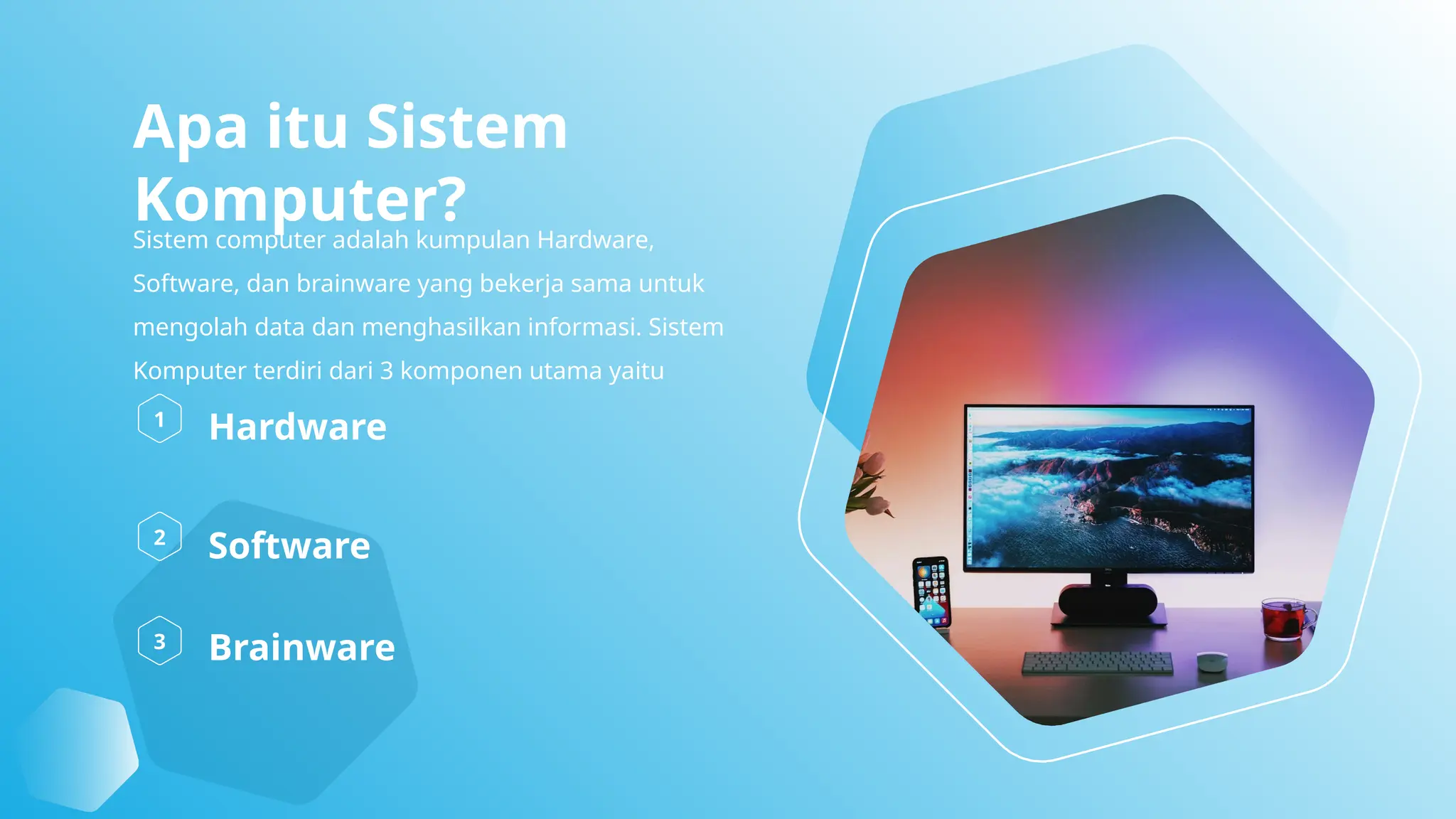 Komponen-Komponen Sistem Komputer dan penjelasannya | PPTX