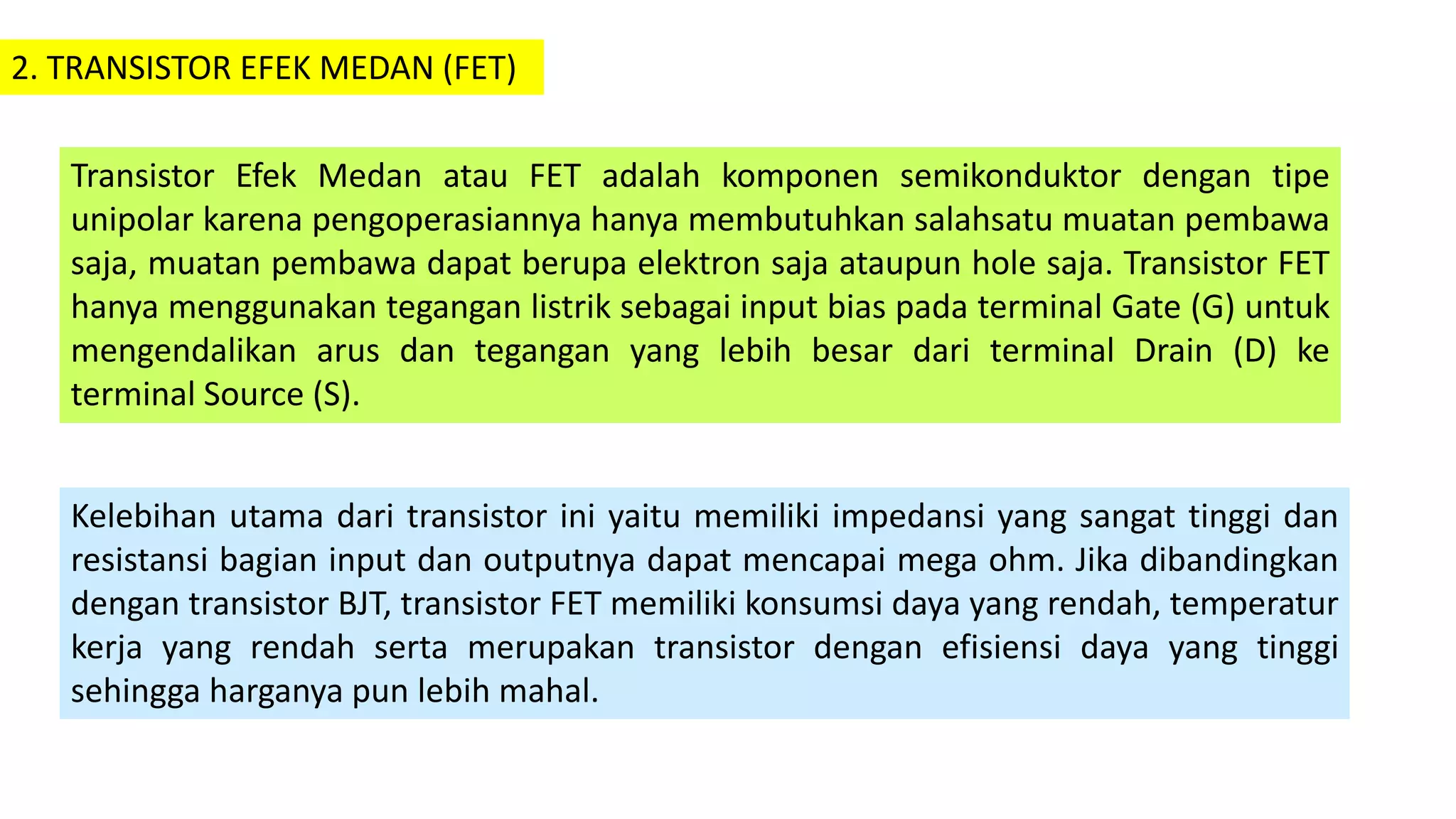 Komponen aktif 1 dioda dan transistor | PPTX