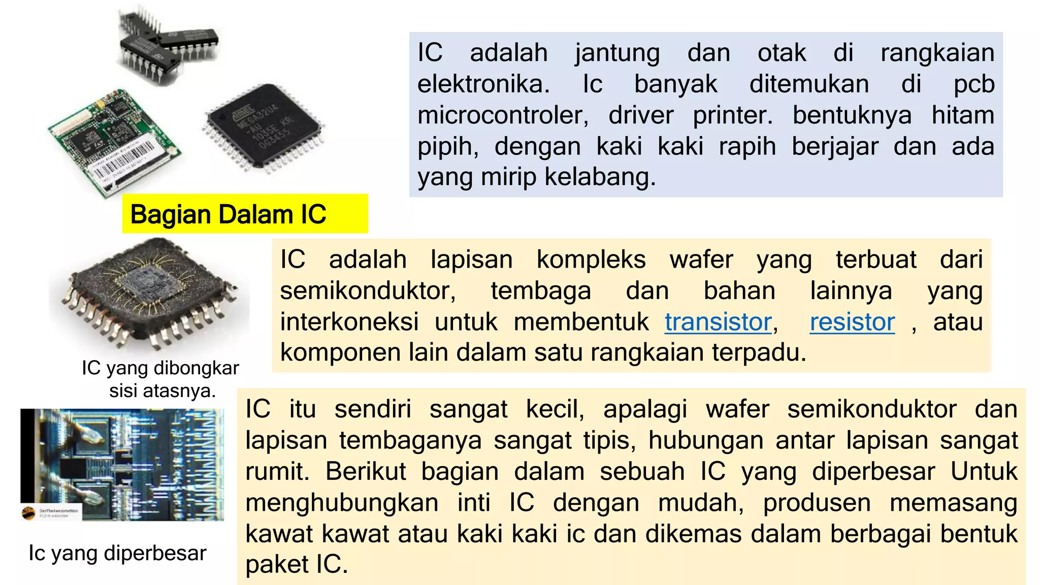 Komponen aktif 2 ic | PPTX