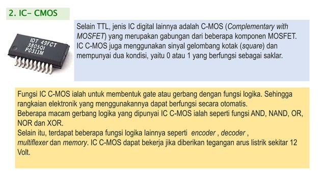 Komponen aktif 2 ic | PPT
