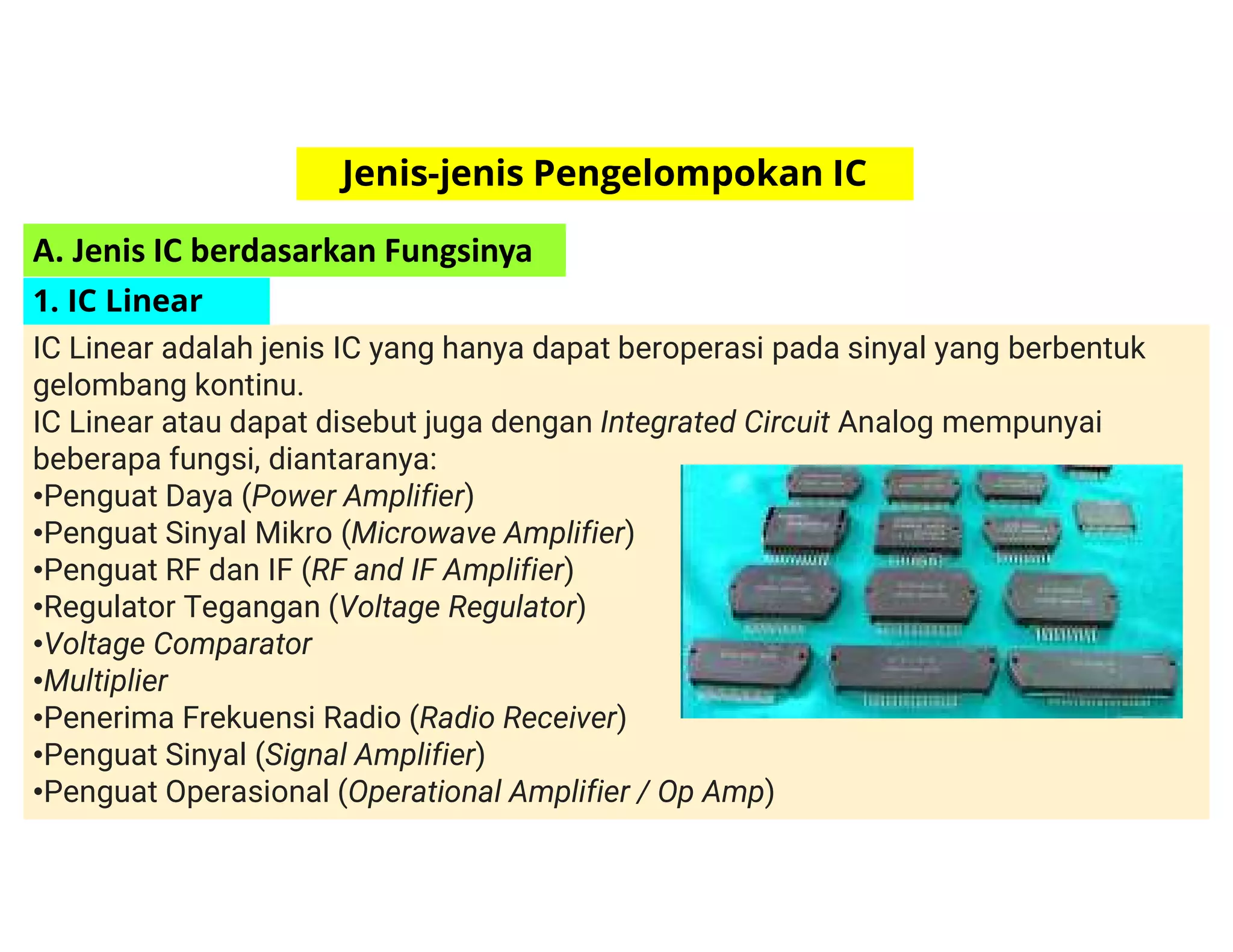 Komponen aktif 2 ic | PDF