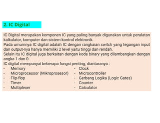 Komponen aktif 2 ic | PDF