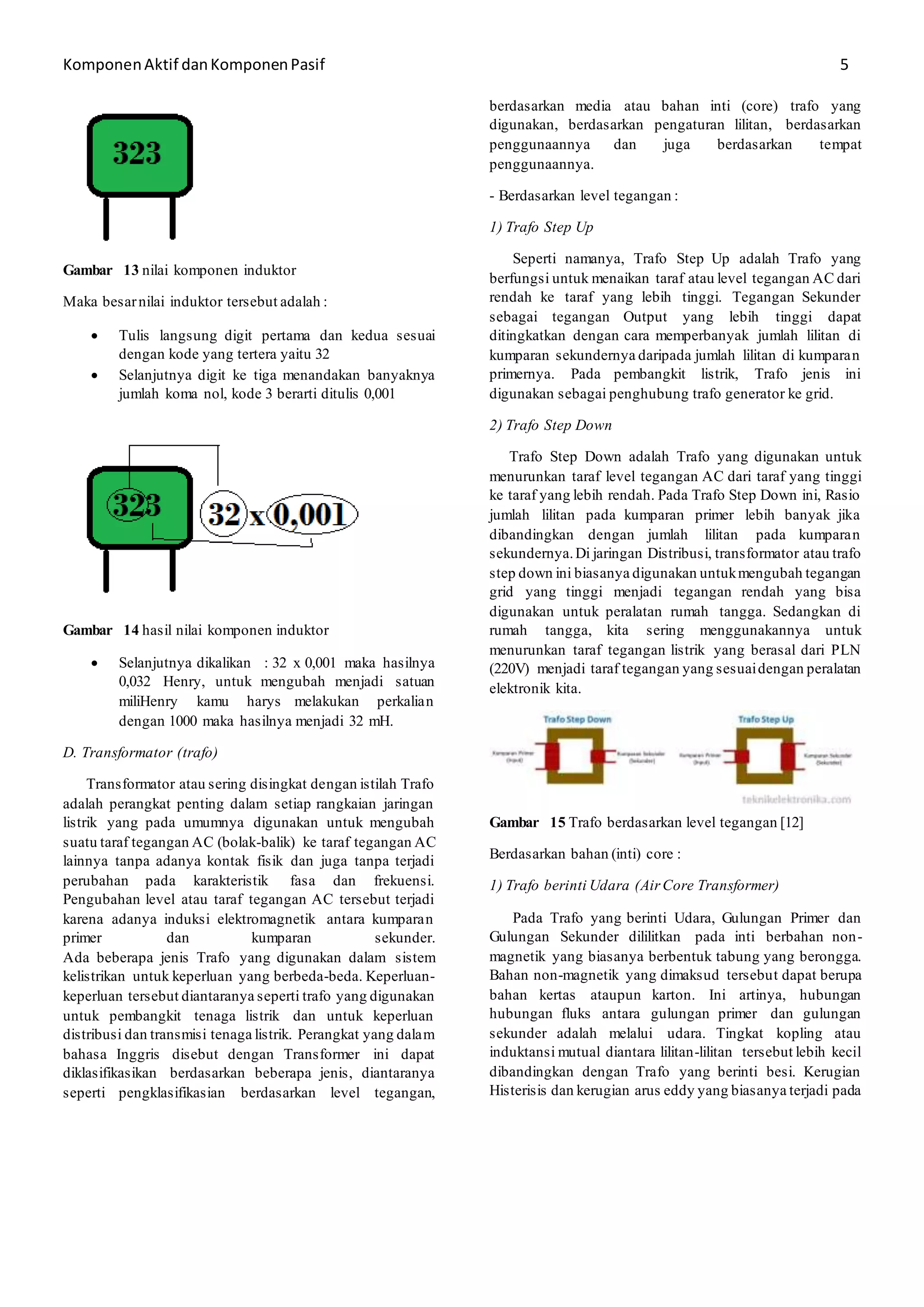 Paper Komponen aktif dan komponen pasif | DOCX