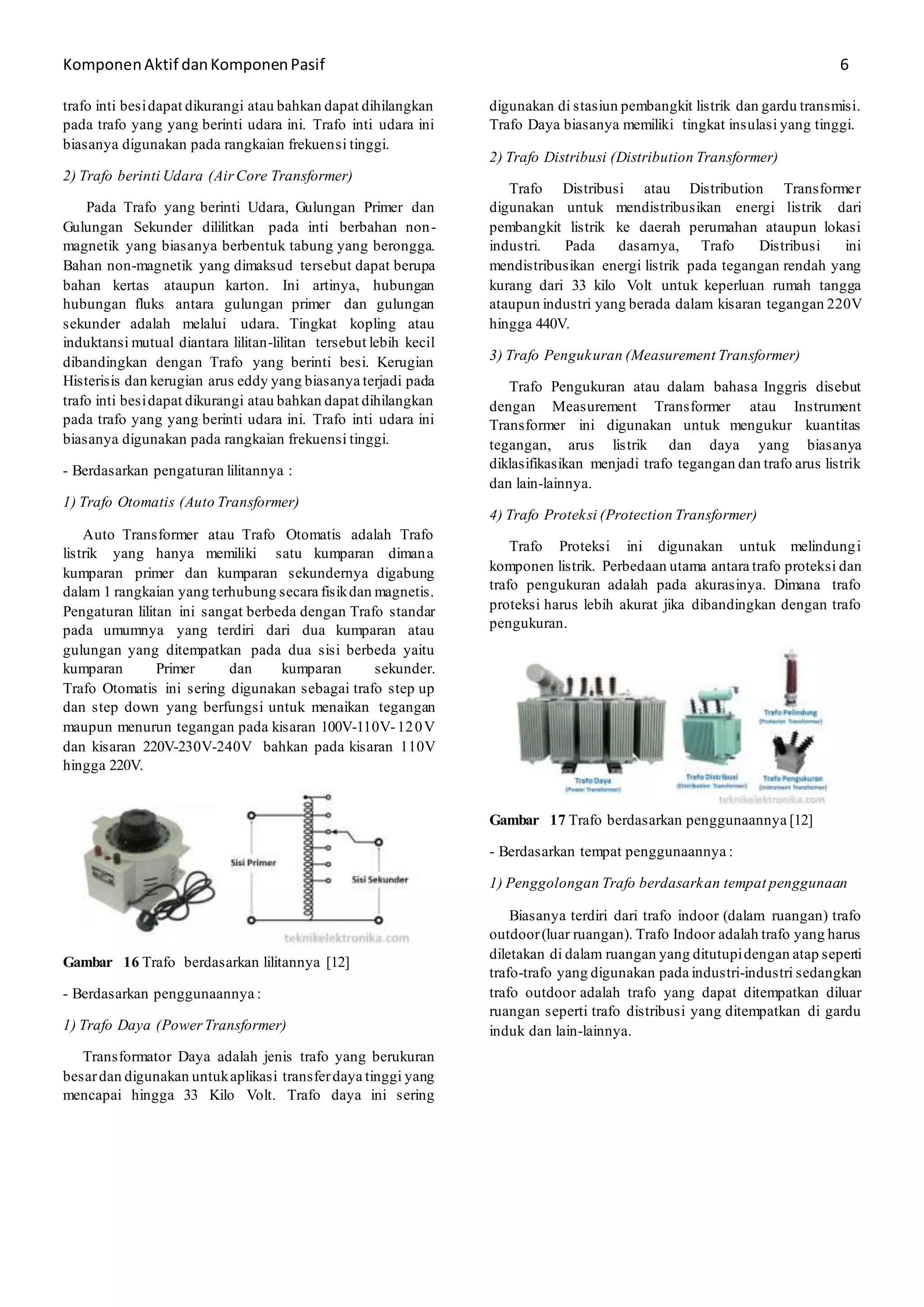 Paper Komponen aktif dan komponen pasif | DOCX
