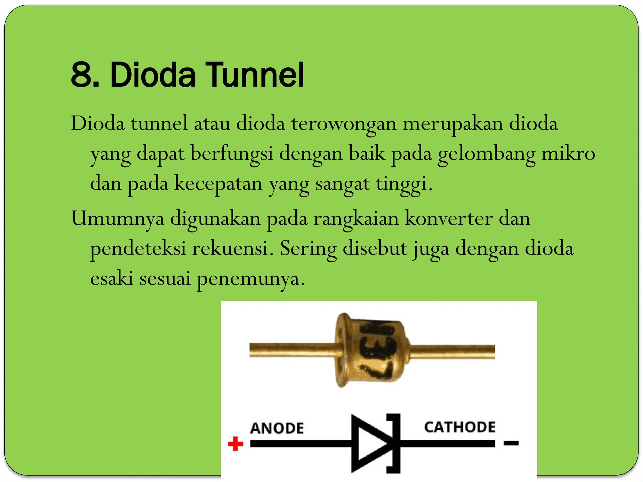 KOMPONEN AKTIF ELEKTRONIKA TENTANG dioda.pptx