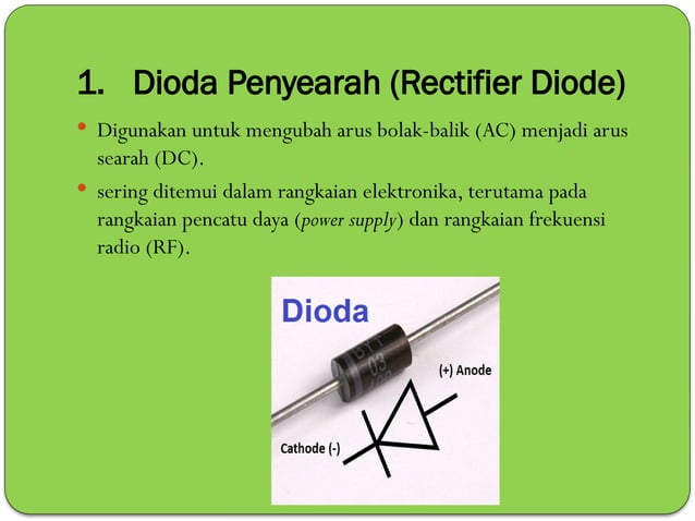 KOMPONEN AKTIF ELEKTRONIKA TENTANG dioda.pptx