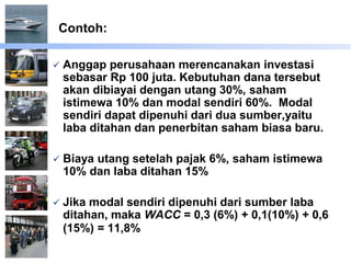 Komponen biaya modal peusahaan | PPT