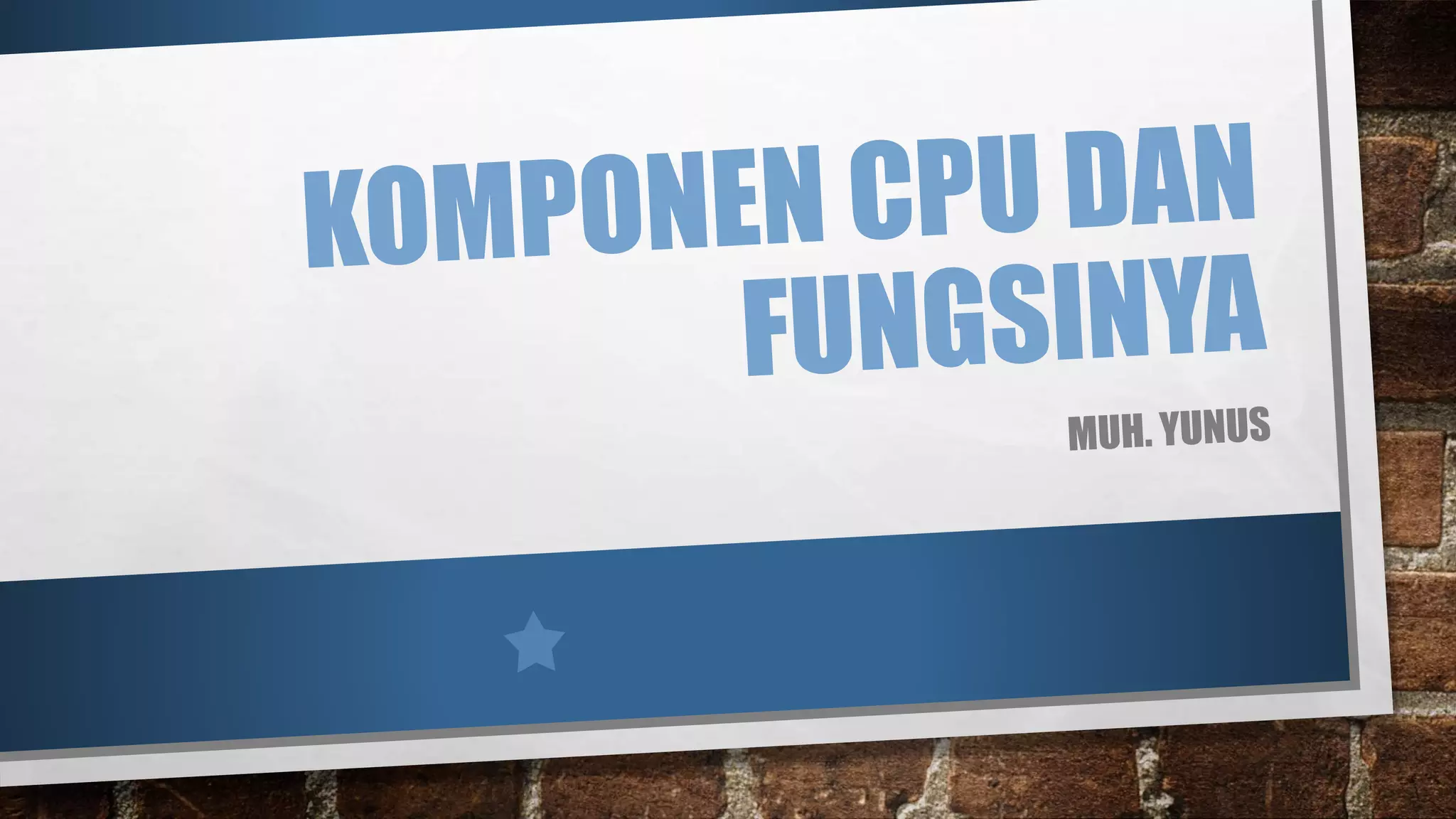 Komponen cpu | PPT