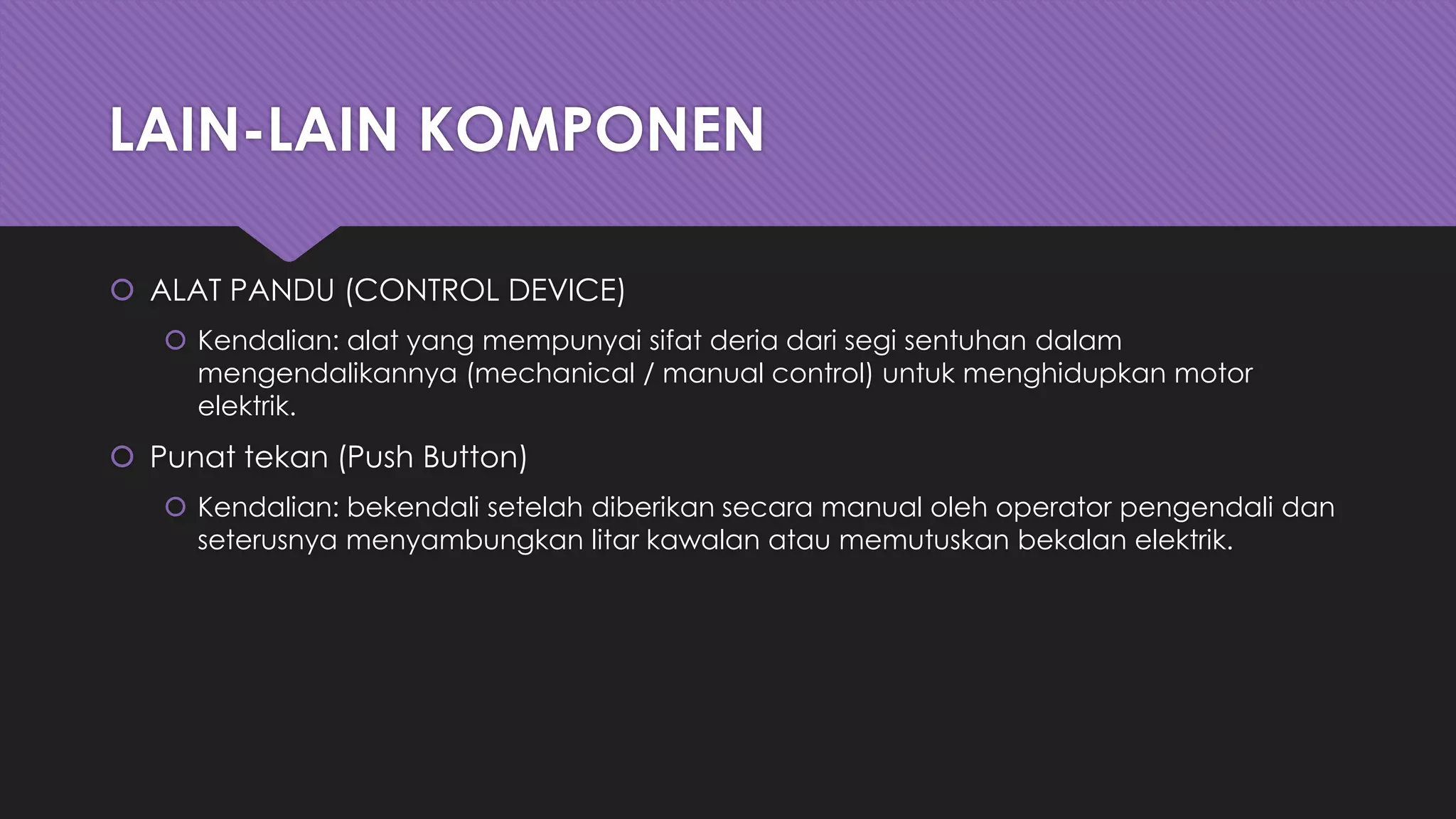 Komponen dalam litar kawalan | PPTX