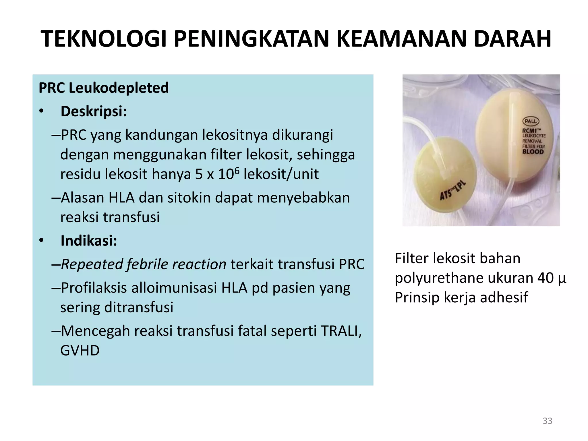 Komponen darah donor dan cara pengolahannya | PPTX