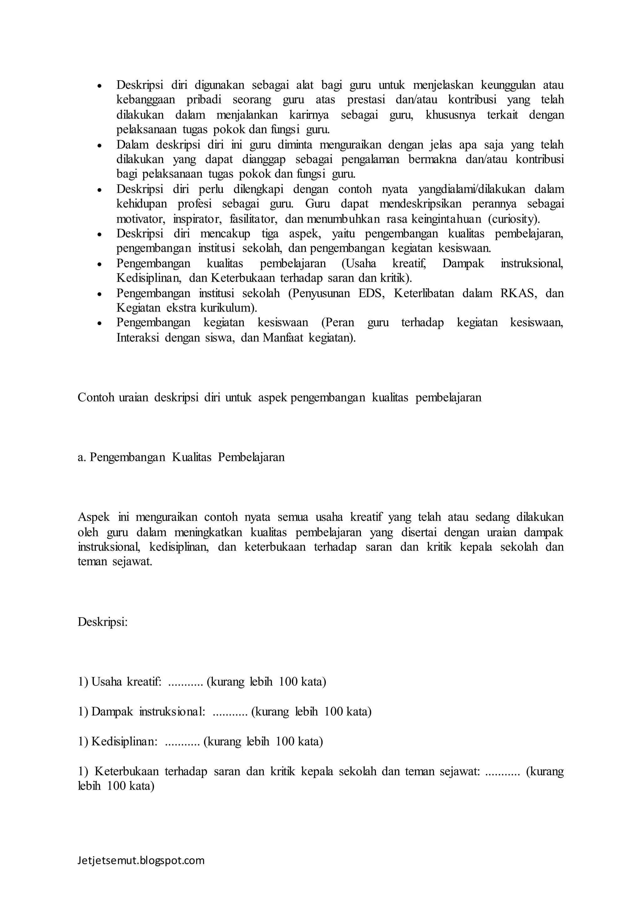 Komponen dokumen rpl_ppg_2015