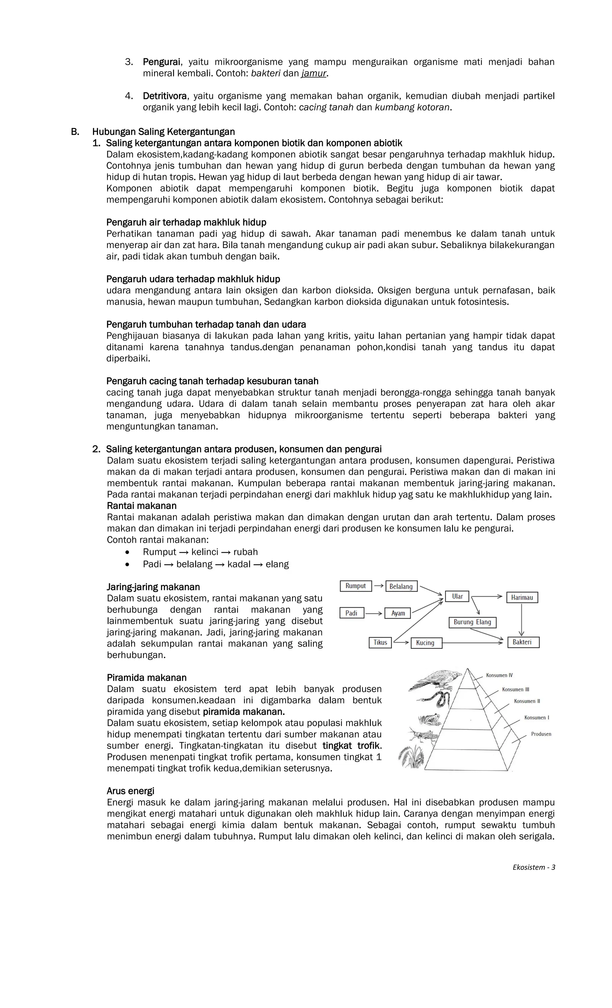 MODUL AJAR PROYEK IPAS KOMPONEN EKOSISTEM | PDF