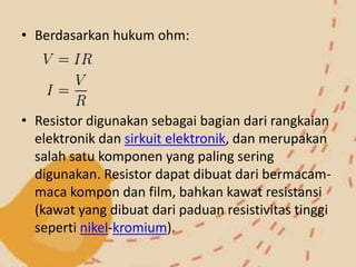 Komponen elektonik | PPT