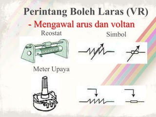 Komponen Elektronik Tingkatan 2 | PPTX