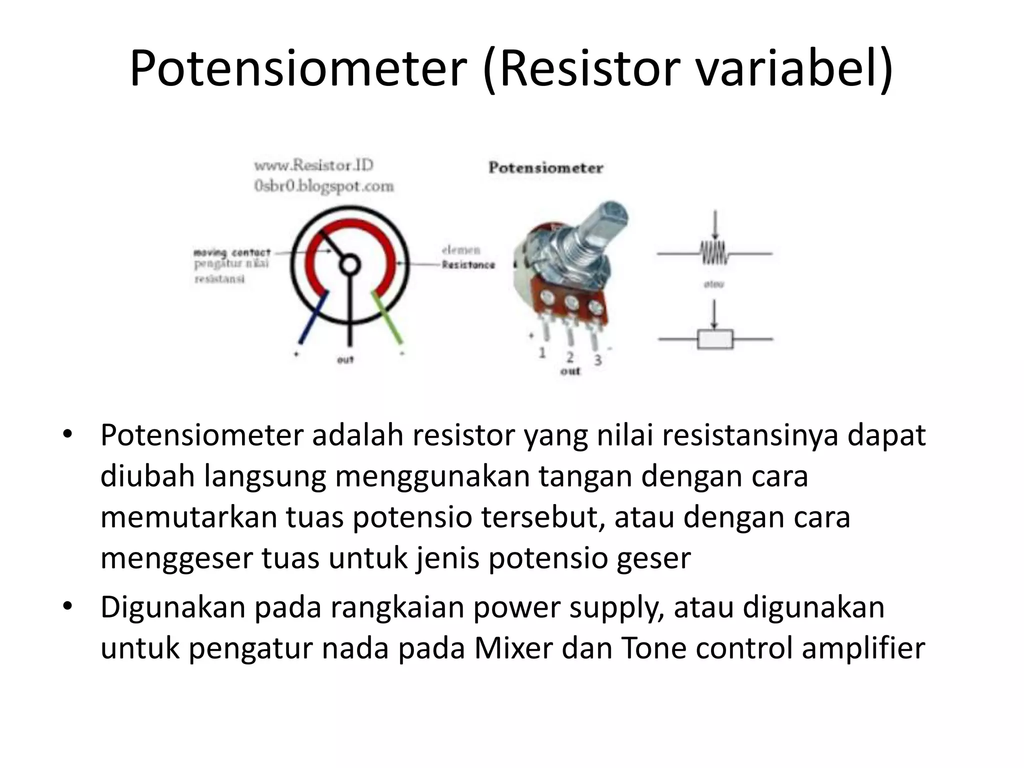 Komponen elektronika | PPTX