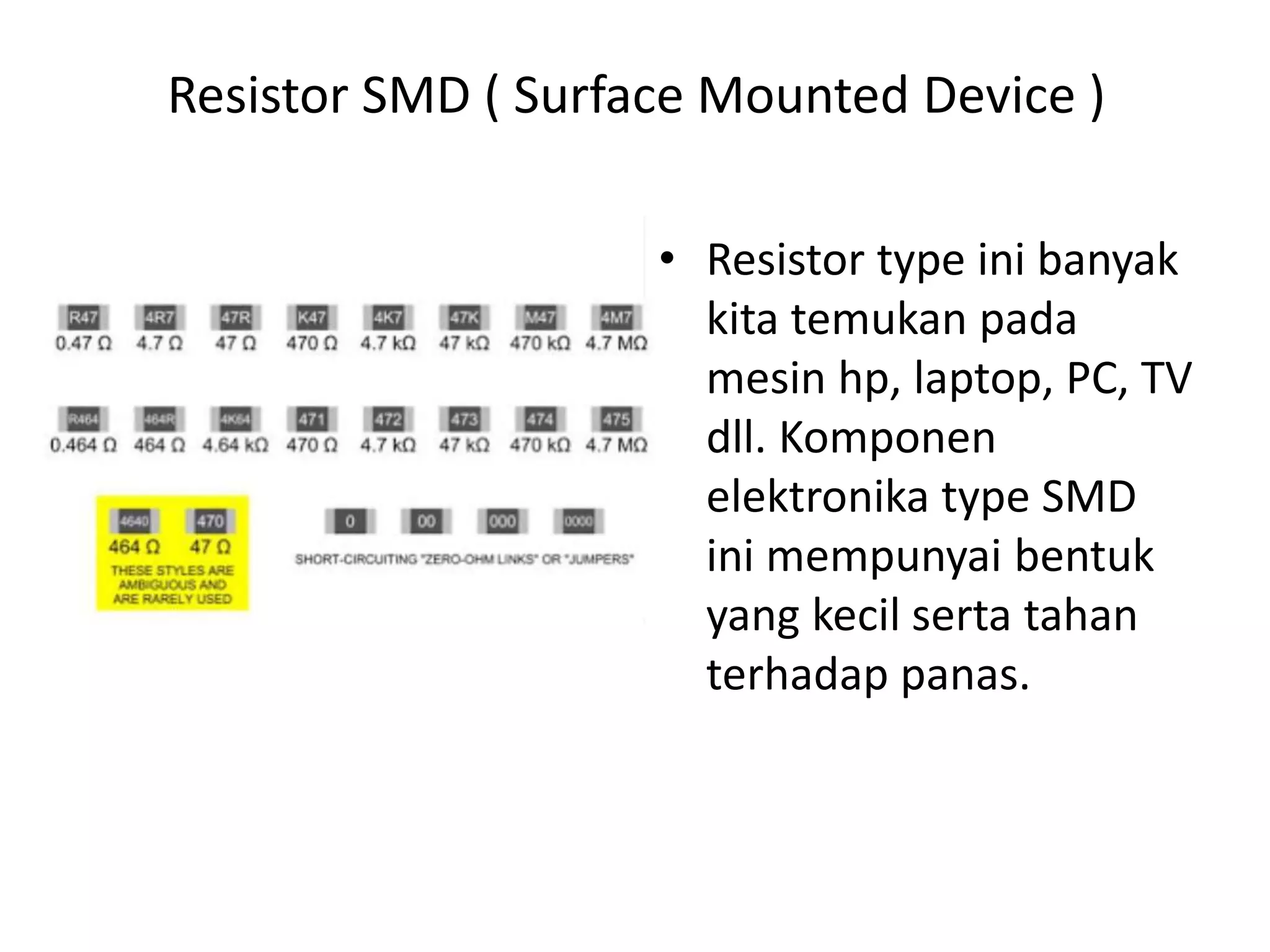Komponen elektronika | PPTX