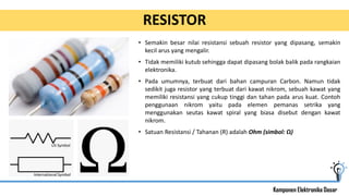 Komponen elektronika dasar | PDF