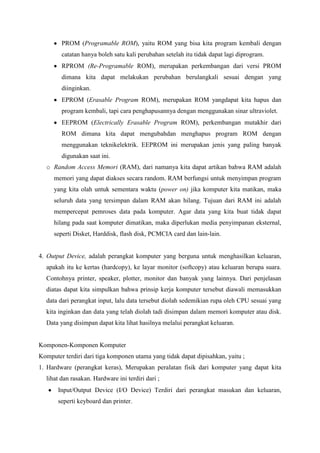 Komponen hardware | PDF
