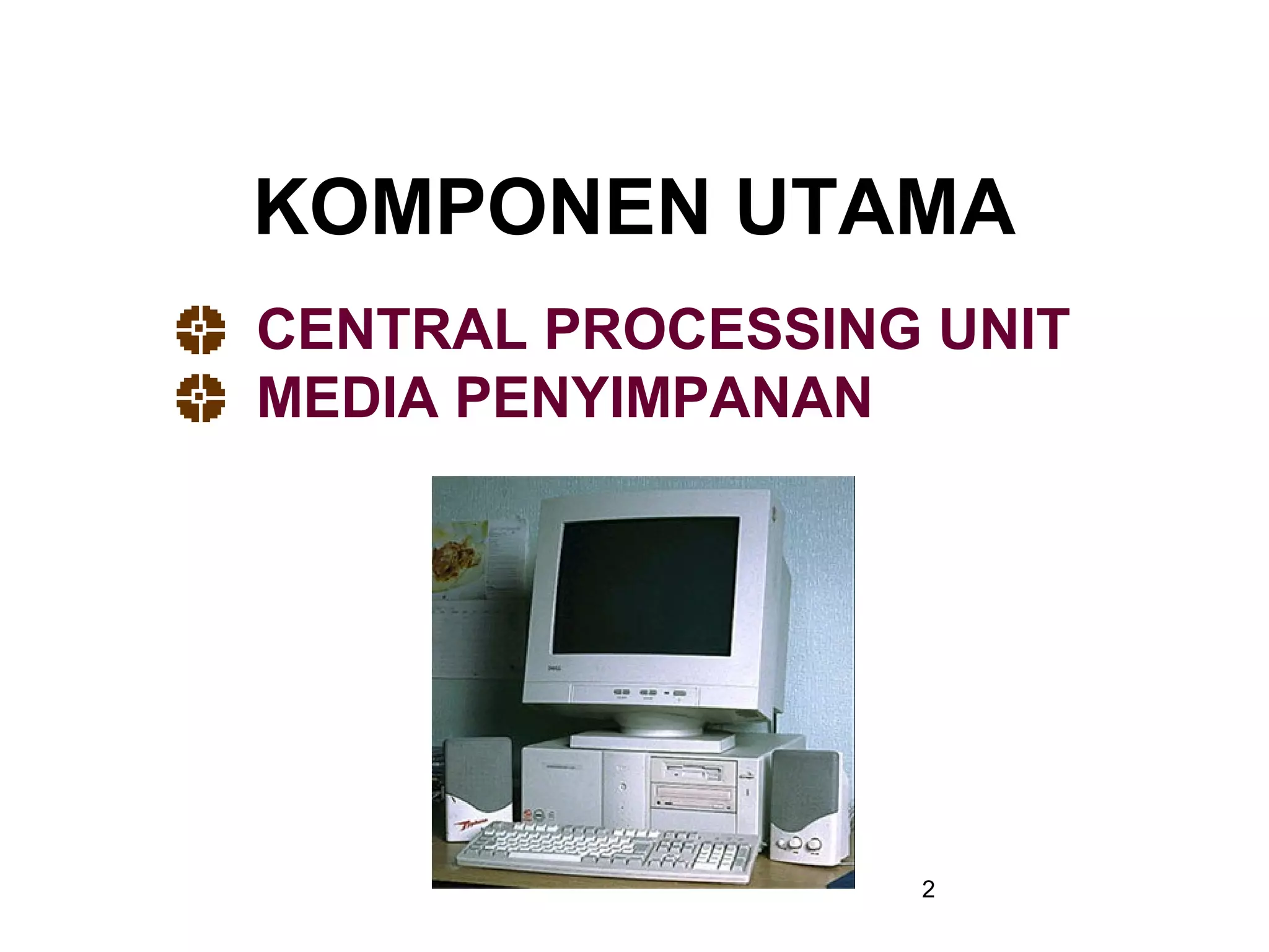 Komponen hardware Komputer | PPT