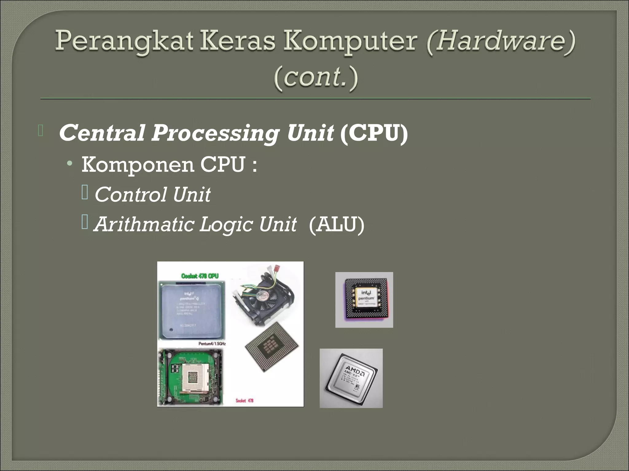 Komponen hardware dan software | PPT