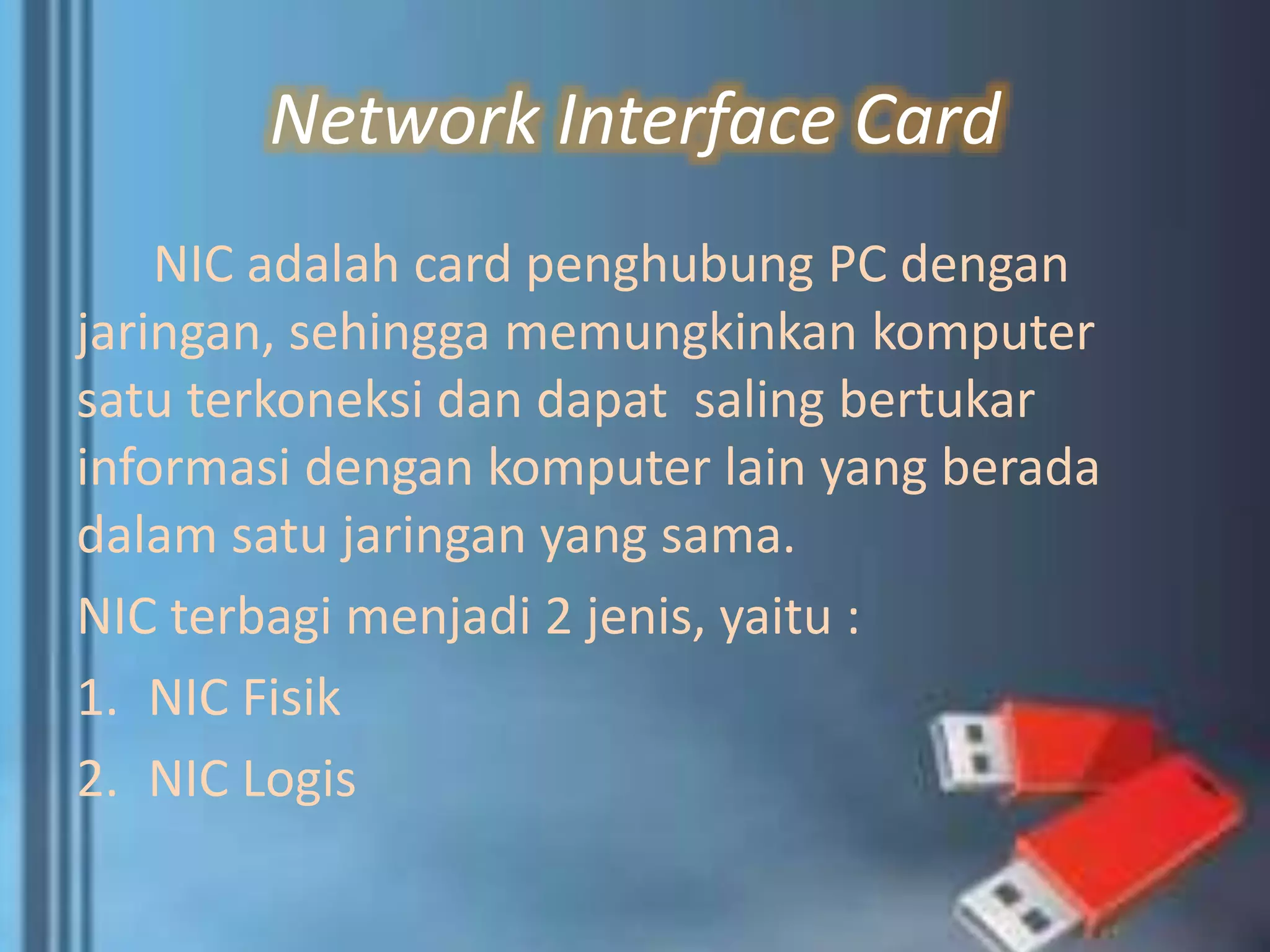 Komponen jaringan komputer | PPTX
