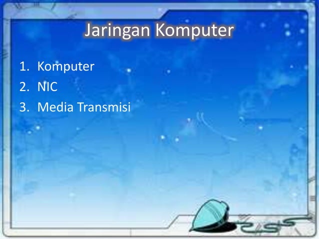 Komponen jaringan komputer | PPTX