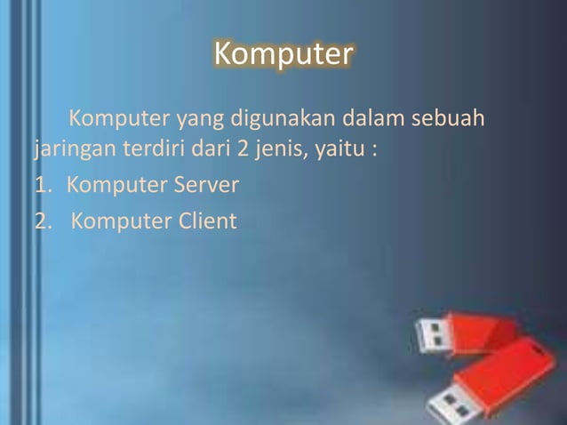 Komponen jaringan komputer | PPTX