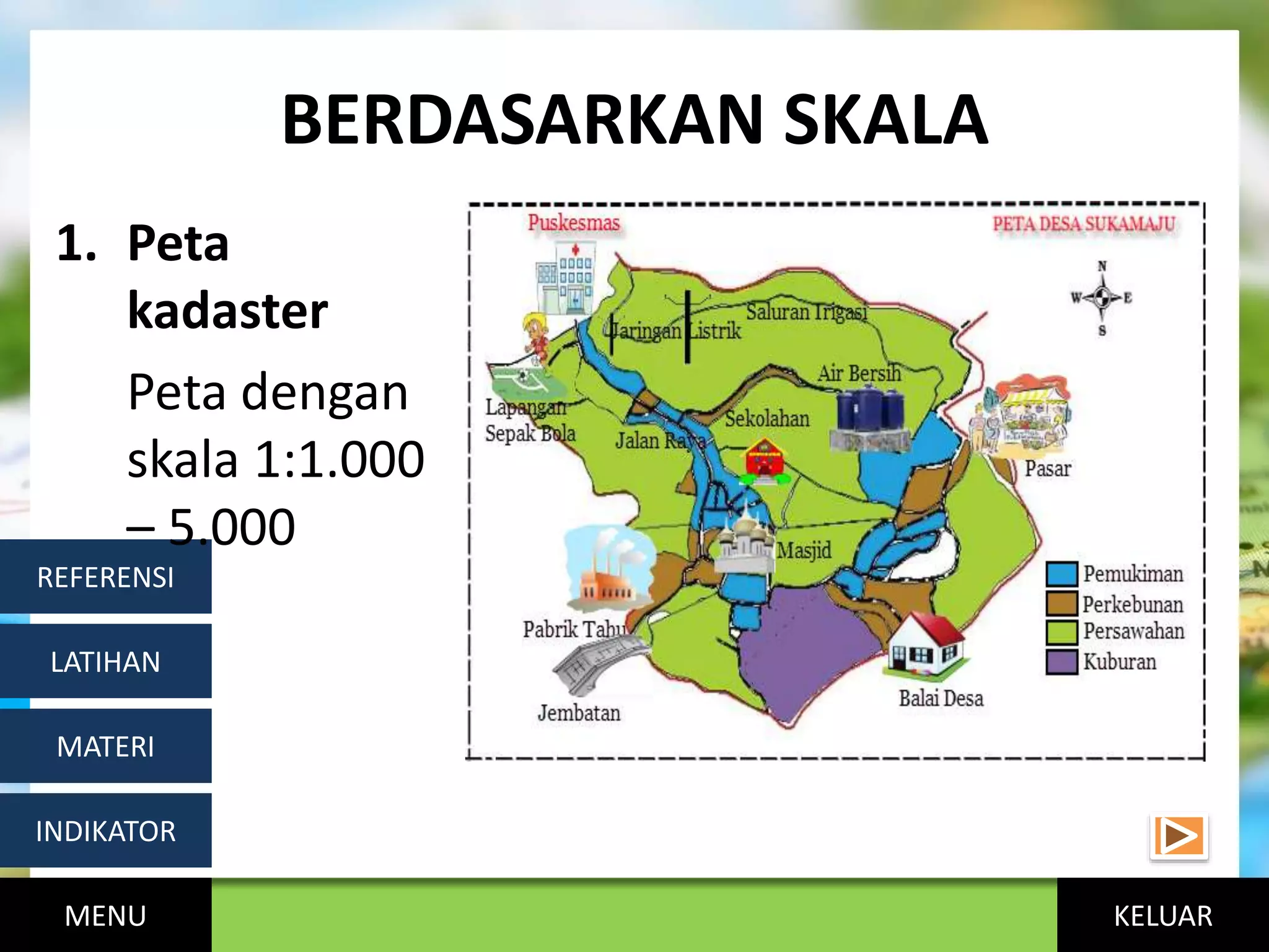 PPT Interaktif Geografi Jenis Peta | PPTX