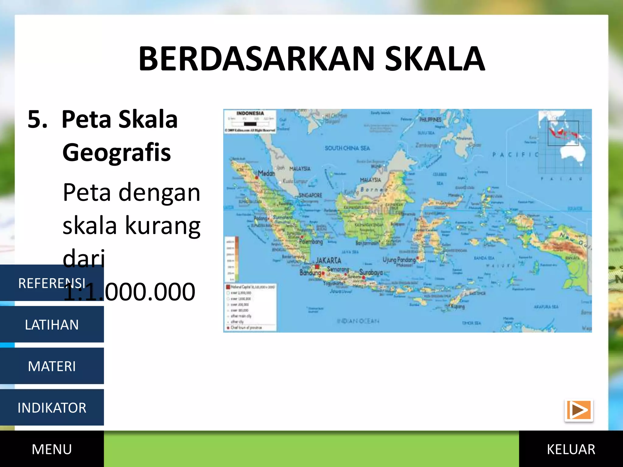 PPT Interaktif Geografi Jenis Peta | PPTX