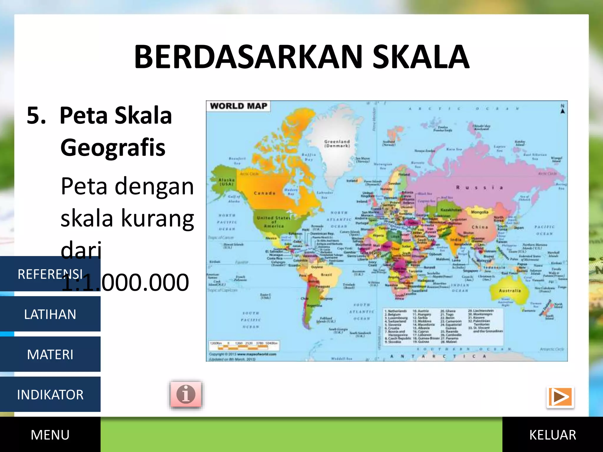PPT Interaktif Geografi Jenis Peta | PPTX