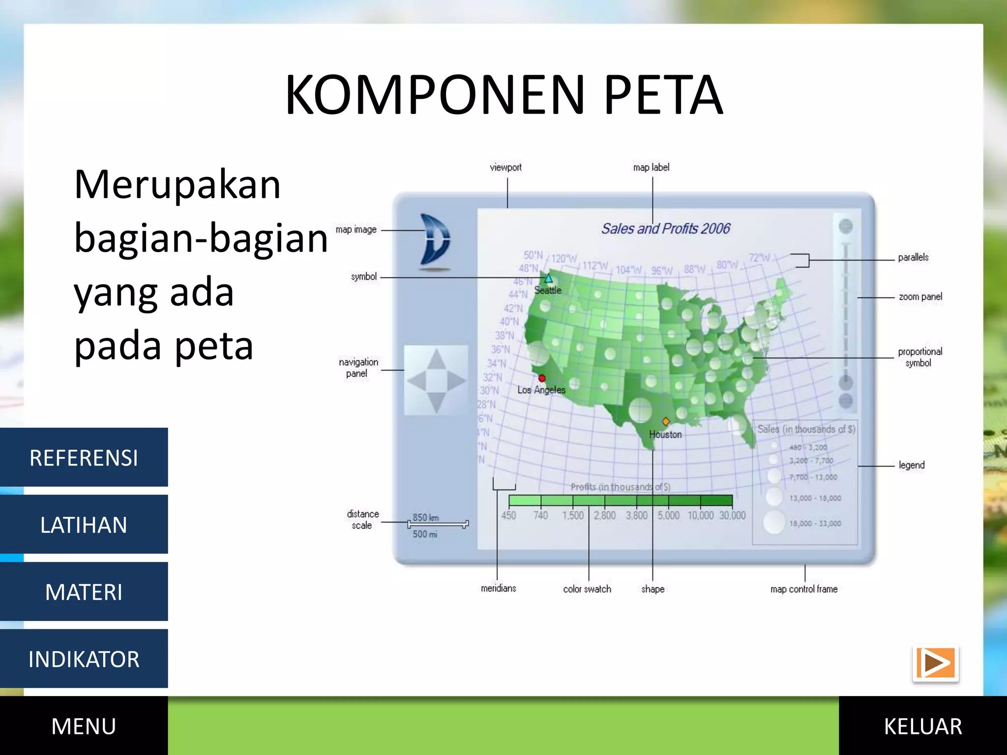 PPT Interaktif Geografi Jenis Peta | PPTX
