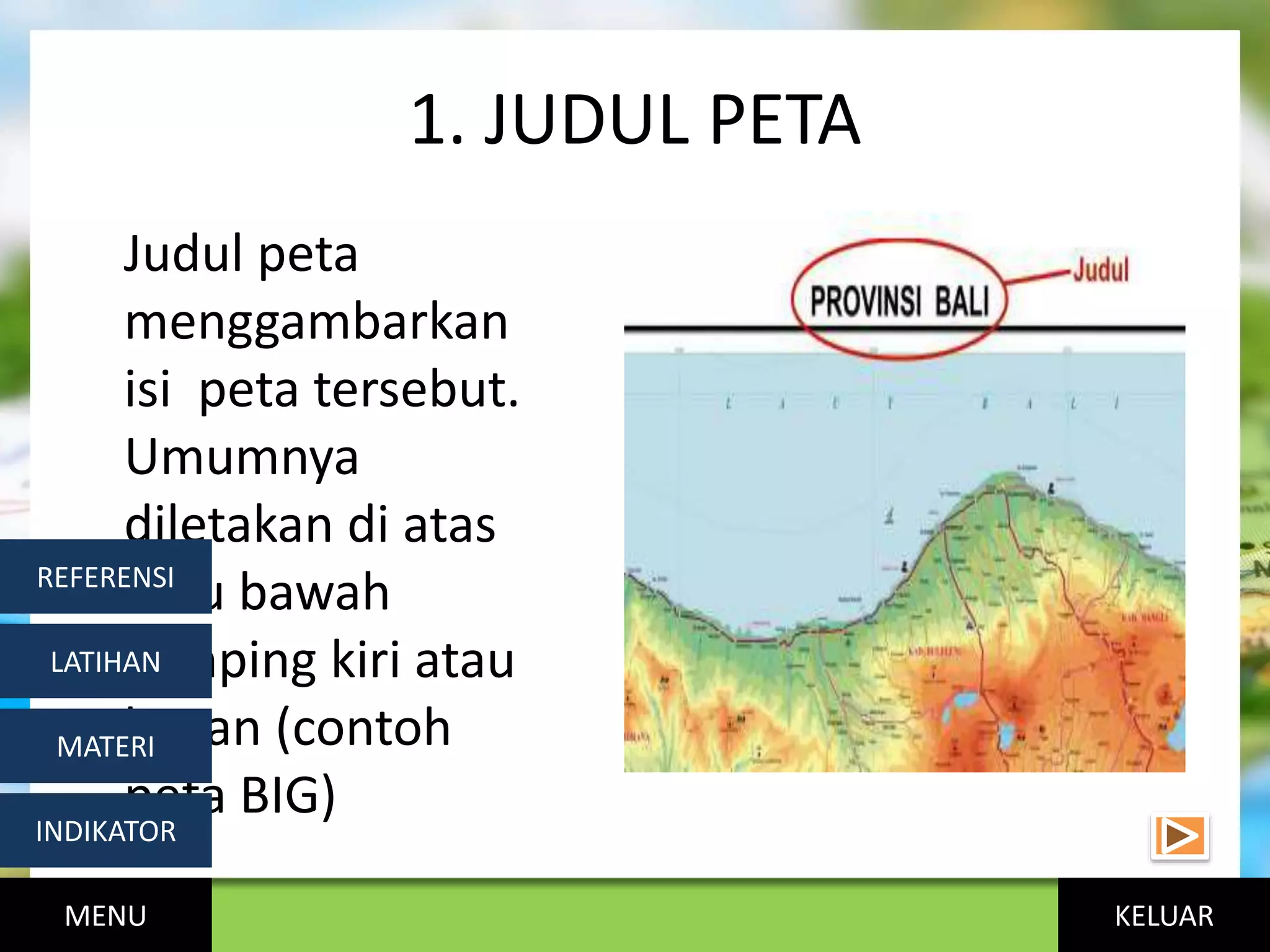 PPT Interaktif Geografi Jenis Peta | PPTX
