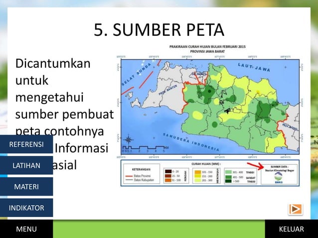 PPT Interaktif Geografi Jenis Peta | PPTX