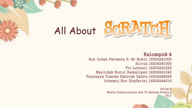 Komponen komponen scratch | PPTX