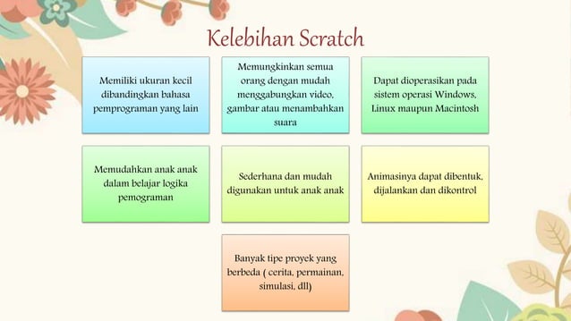 Komponen komponen scratch | PPTX