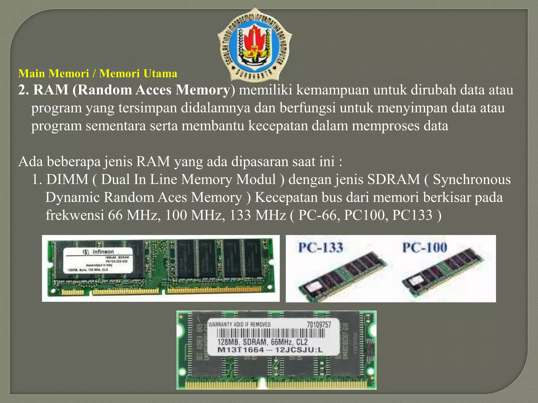 Komponen komputer | PPTX
