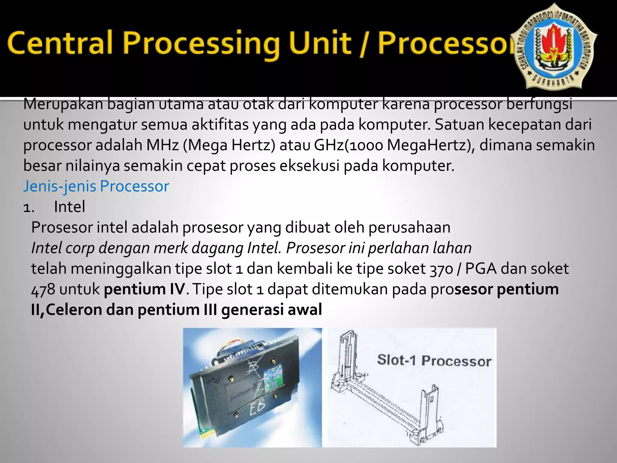 Komponen komputer | PPTX