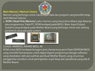 Komponen komputer | PPTX