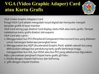 Komponen komputer | PPTX