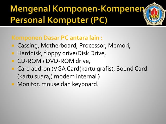 Komponen komputer | PPTX